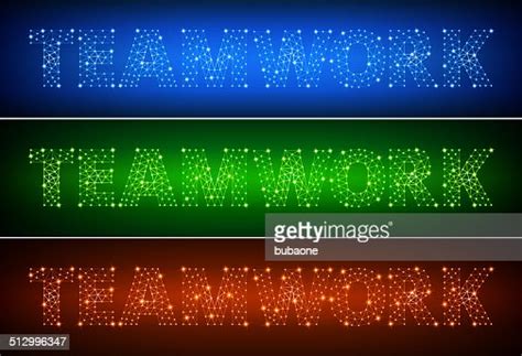 teamwork on triangular nodes connection structure vector art high res