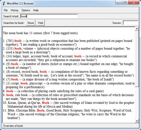 Wordnet Expansion For The Term Book Download Scientific Diagram