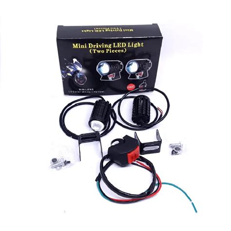 듀얼 컬러 Led 오토바이 라이트 미니 듀얼 컬러 Led 스포트 라이트 프로젝터 렌즈 헤드 라이트 오토바이 작업 안개 램프