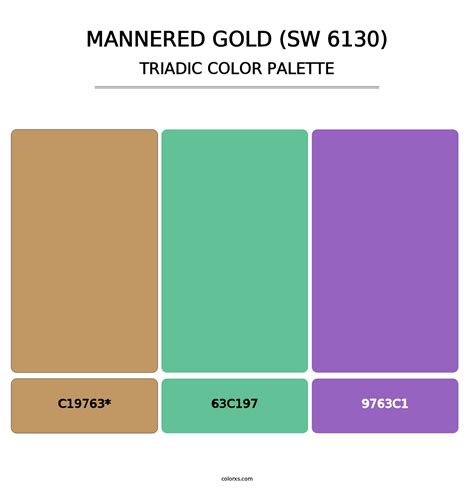 Sherwin Williams Mannered Gold Sw 6130 Paint Coordinating Colors And