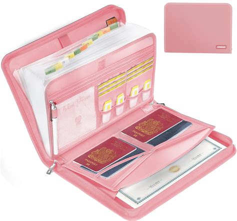 Accordion File Organizer Fireproof Accordion Folder With Zipper And Labels 12 Pocket Expanding