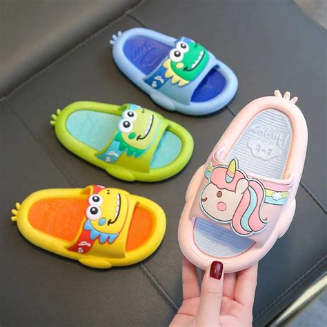 خرید دمپایی بچه گانه مدل دایناسور کارتونی کراکس بچگانه 100 Eva ضد