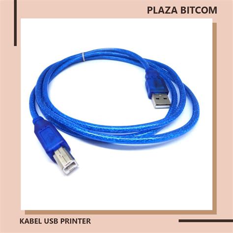 KABEL USB PRINTER TRANSPARANT BITCOM PLAZA