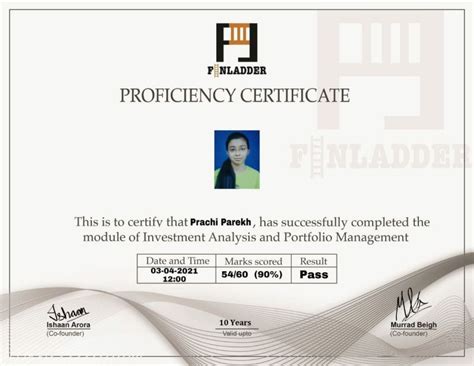 Prachi Parekh On Linkedin Finladder Ncfm Invesment Financialanalysis Learning