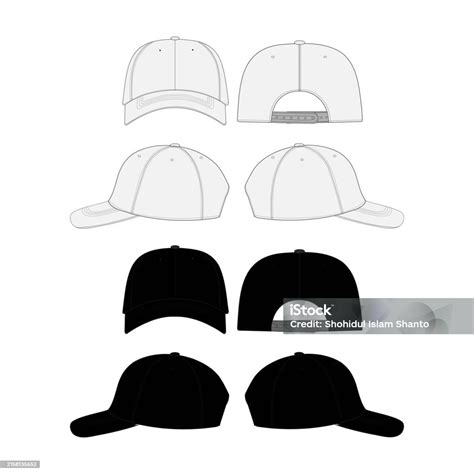 스트리트 웨어 모자 모형 벡터 일반 야구 모자 스트리트 트러커 모자 스냅 백 기술 도면 일러스트 빈 스트리트 웨어 모형 템플릿 디자인 테크 팩 Cad 스트랩 메쉬 모자 모자