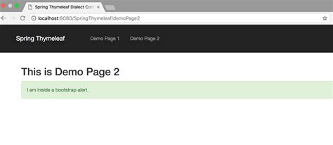Spring Thymeleaf Configuration Using Bootstrap With Dialect 5 Balloons