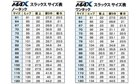 サイズ表と測り方 Syoten