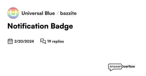 Notification Badge Universal Blue