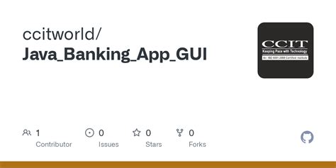 github ccitworld java banking app gui