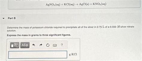 Solved Please Help Me Calculate G Of KCl I Couldnt Figure Chegg Com