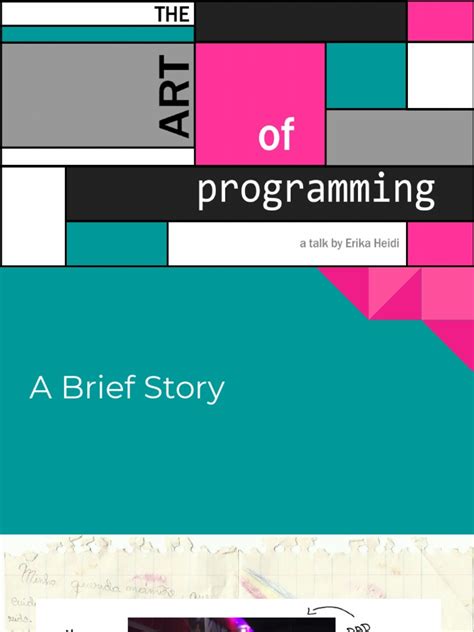 The Art Of Programming Slides Pdf