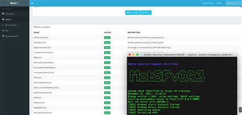 Mobsf Mobile Security Framework V1 0 Mobile Android Ios Automated