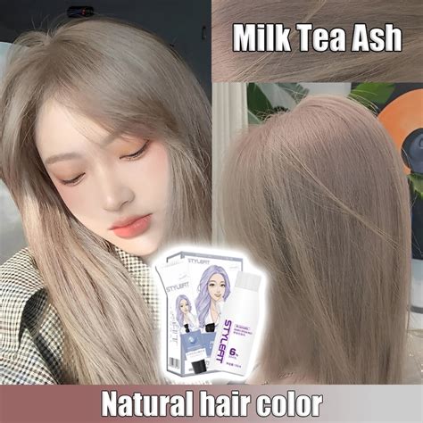 Stylefit Hair Color（100ml Hair Dye 100ml Oxidant） Milk Tea Ash Hair