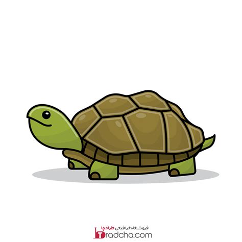 فایل دوربری شده کارتونی لاک پشت پسوندpng