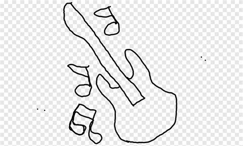 일렉트릭 기타 음악 색칠하기 책 로큰롤 기타 각도 화이트 Png Pngegg