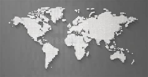 Image Showing A World Map In Dots Stock Image Image Of Dots Globe
