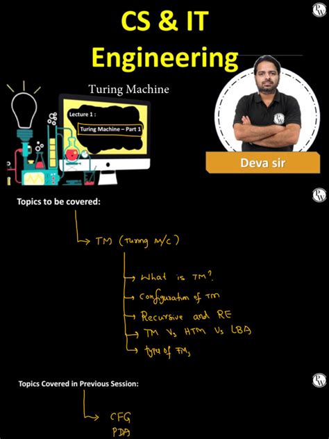 Turing Machine 01 Class Notes Parakram Gate 2024 Computer Science
