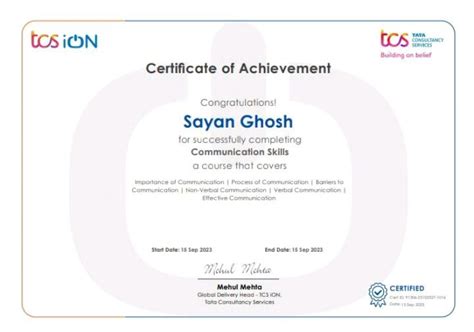 I Am Happy To Share That I Have Completed My Soft Communication Skill