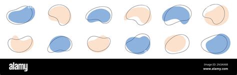 Abstract Organic Shapes Collection Set Of Dynamic Blobs Figure