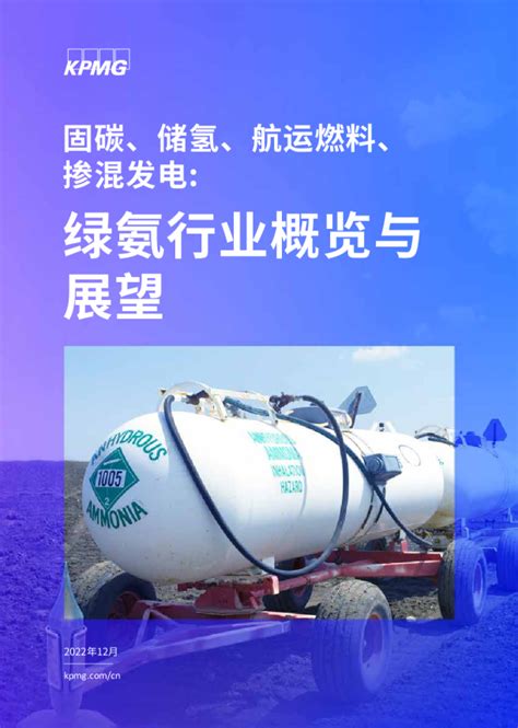 固碳、储氢、航运燃料、掺混发电：绿氨行业概览与展望