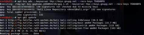 Kali The Following Signatures Were Invalid Fix