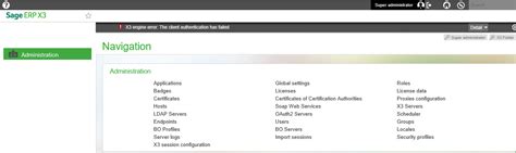 X3 Engine Error The Client Authentication Has Failed General
