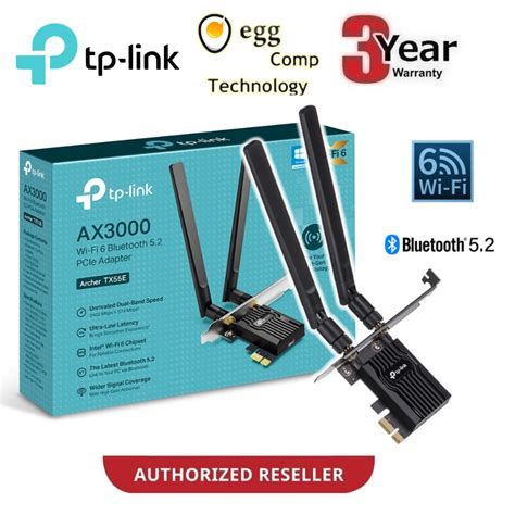 Tp Link Archer Tx E Ax Wifi Bluetooth Pcie Wireless Adapter Pci E Wi Fi Card Lazada