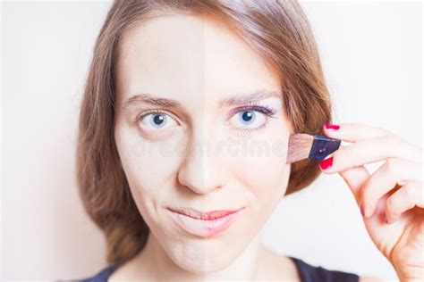 Makeup Tutorial Half Face At Randy Stambaugh Blog