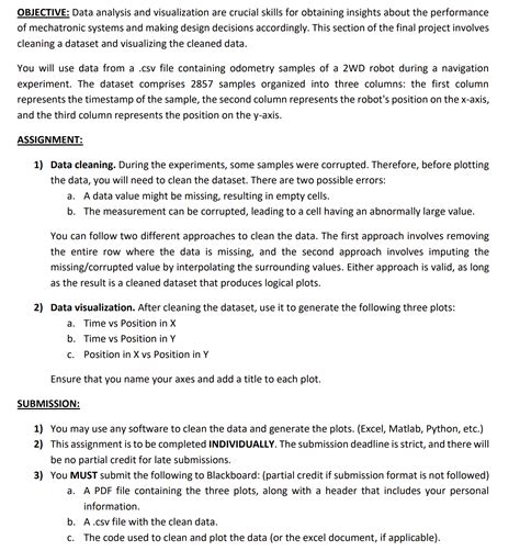 Solved Objective Data Analysis And Visualization Are