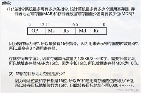 计算机组成原理四四地址指令可以缩短指令长度吗 Csdn博客