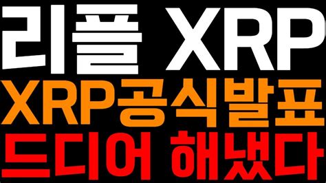 리플 Xrp Xrp 공식발표 드디어해냈다 Iso20022 양자컴퓨터 트럼프 리플xrp실시간 리플코인실시간 리플코인목표가 리플코인