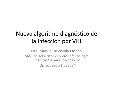 PDF Nuevo algoritmo diagnóstico de la Infección por VIH del VIH aparece en suero a los