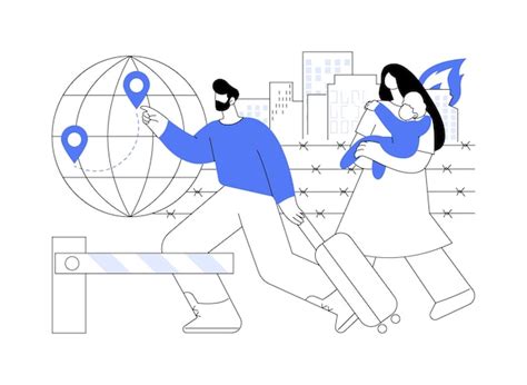 Premium Vector Refugees Abstract Concept Vector Illustration