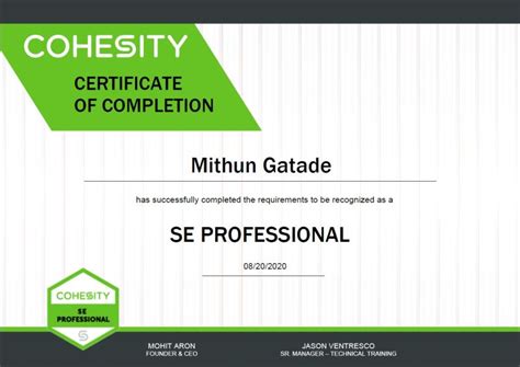 Mithun Gatade On Linkedin Cohesity Se Professional