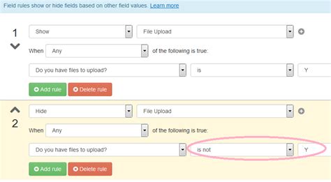Field Rules Cant Hide File Upload Fields In Different Form Section Laserfiche Answers