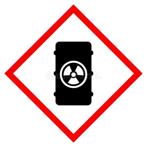 Warning Radioactive Area Symbol Sign Vector Illustration Isolate On