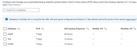 azure backup point in time restore pitr feature details microsoft qanda