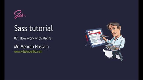 part 7 how to work with mixin in sass youtube