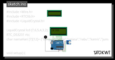 JAM DIGITAL Wokwi ESP32 STM32 Arduino Simulator