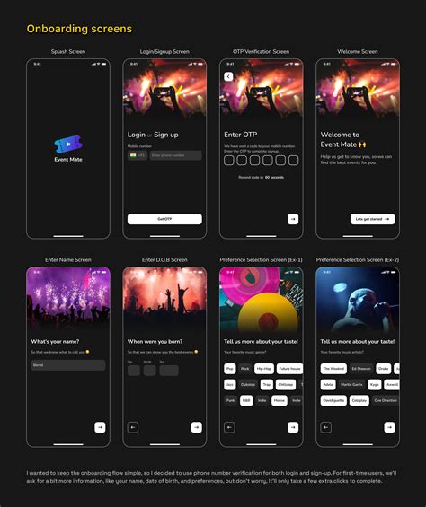 Event App Ui And Ux Case Study Behance Behance