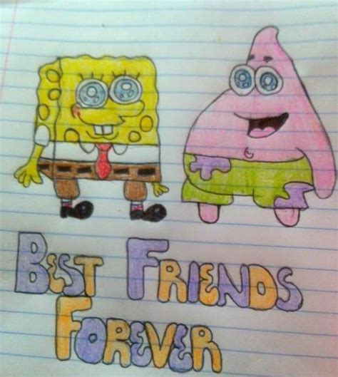 Chibi Spongebob And Patrick Drawing By Lazydazy DragoArt