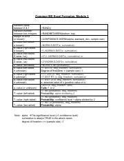 Common MS Excel Formulas 3 Pdf Common MS Excel Formulas Module 3 Random Value Between 0 1
