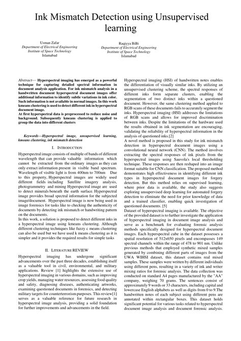 Pdf Ink Mismatch Detection Using Unsupervised Learning