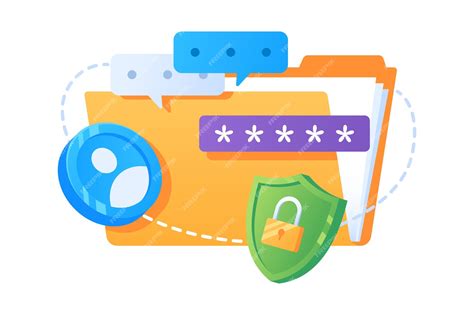 Premium Vector Data Protection Vector Illustration