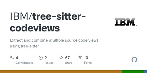 github ibm tree sitter codeviews extract and combine multiple source code views using tree sitter