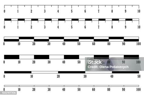 지도는 그래픽을 축척하고 거리를 측정합니다 미터법 눈금자 집합입니다 통치자를위한 Mackup 측정 저울 단위 거리 크기 표시기 벡터 그림입니다 스톡 이미지 개체 그룹에 대한