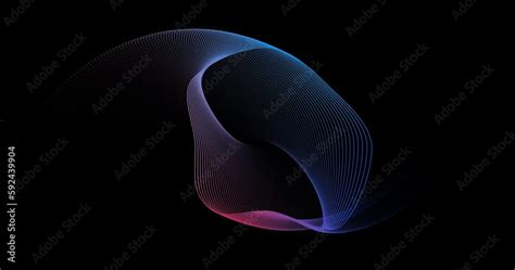 Circular Waveform Multi Colored Scalable Wave Moving Technology Wave Light Animation Effect