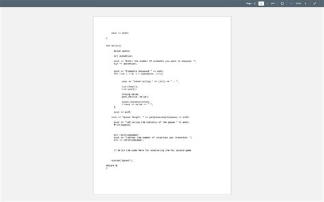 Solved Assignment 4 Programming Simulating The Hot Potato