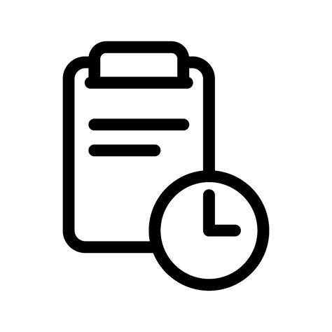 Clipboard Pending Icon Vector Symbol Design Illustration 26324140