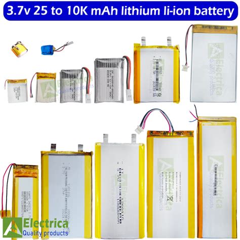 3 7v 25mah 50mah 100mah 180mah 200mah 450mah 500mah 800mah 850mah 1400mah 2800mah